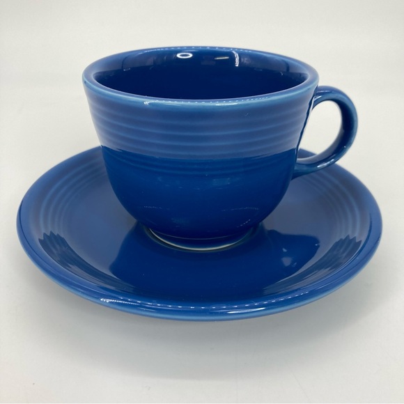 Fiestaware | Kitchen | Fiestaware Coffee Tea Cup And Saucer Lapis Blue ...